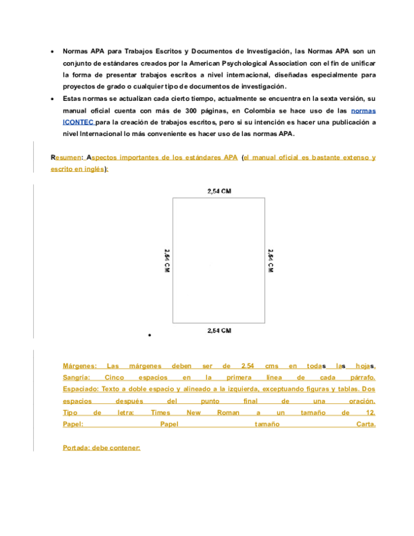 (DOC) BULLET Normas APA para Trabajos Escritos y Documentos de ...