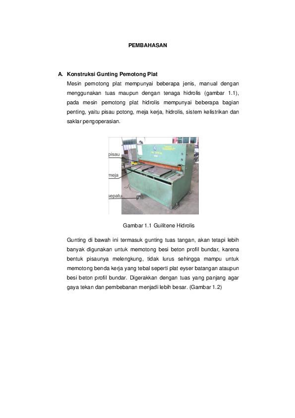 (DOC) Konstruksi Gunting Pemotong Plat