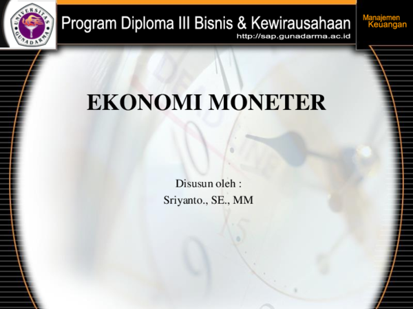 (PPT) SLIDE EKONOMI MONETER