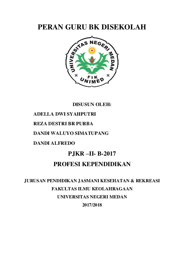 (DOC) PERAN GURU BK DISEKOLAH