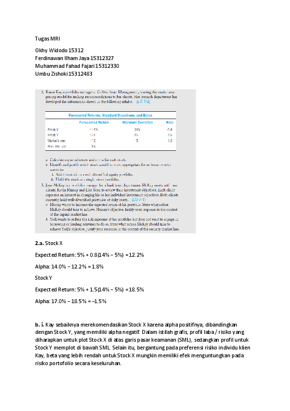 (DOC) Essentials of Investments CFA problems.docx