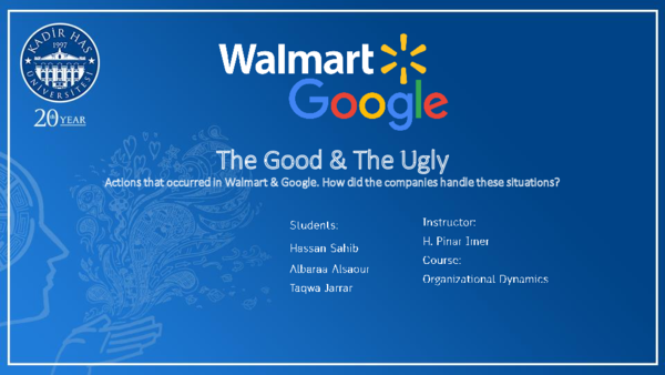 (PPT) The Good & The Ugly - Actions by Google & Walmart