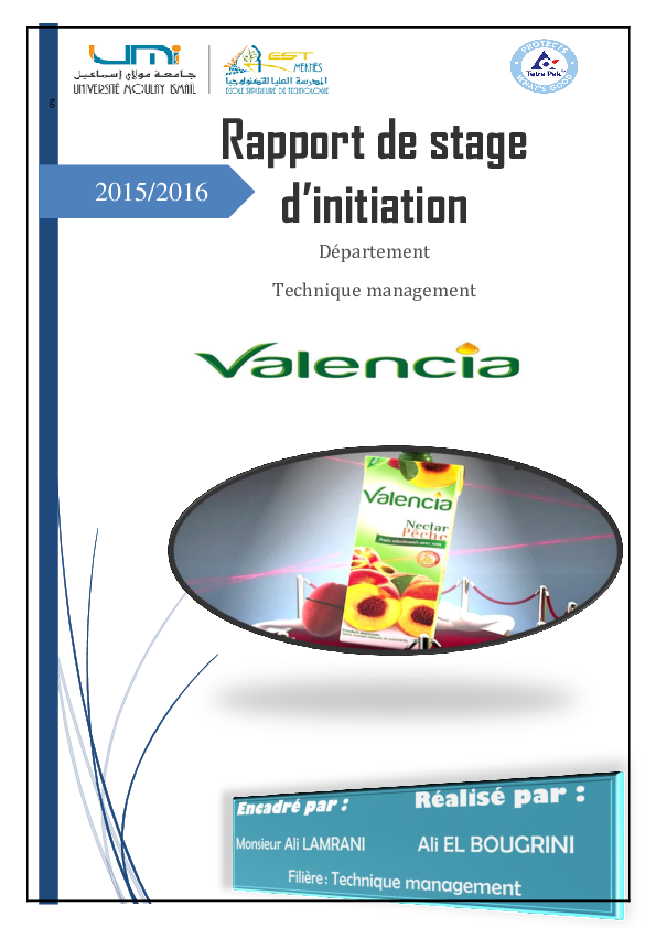 (DOC) Rapport de stage – AJP (Valencia) Rapport de stage d'initiation