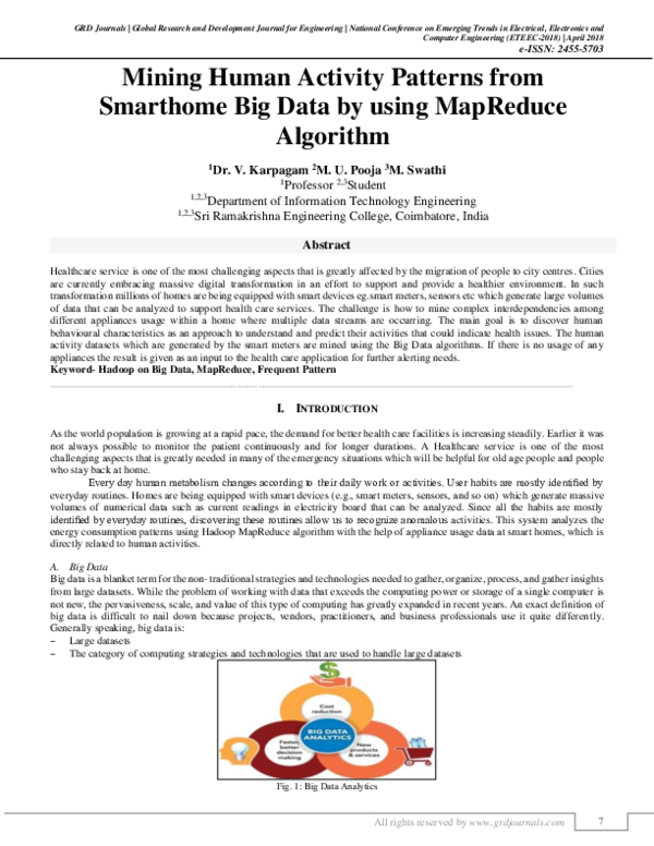 Pdf Mining Human Activity Patterns From Smarthome Big Data By Using