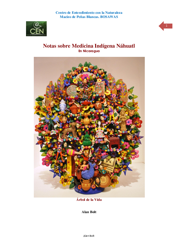 (PDF) Notas sobre Medicina Indígena Náhuatl Árbol de la Vida