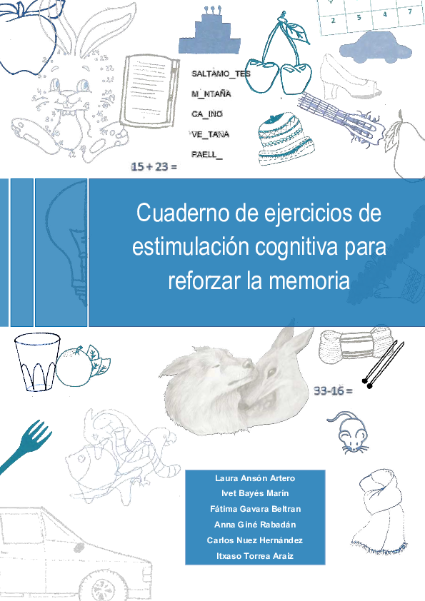 (PDF) Cuaderno de ejercicios de estimulación cognitiva para reforzar la memoria