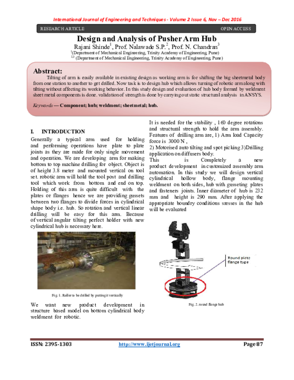 (PDF) Design and Analysis of Pusher Arm Hub