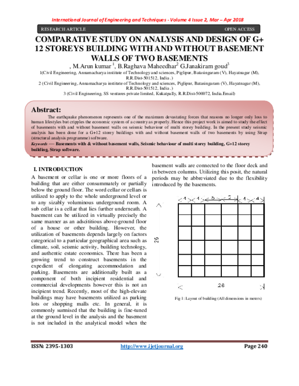 (PDF) COMPARATIVE STUDY ON ANALYSIS AND DESIGN OF G+ 12 STOREYS ...
