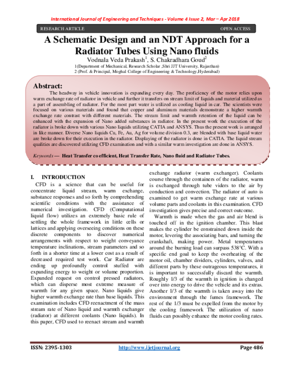 (PDF) A Schematic Design and an NDT Approach for a Radiator Tubes Using ...