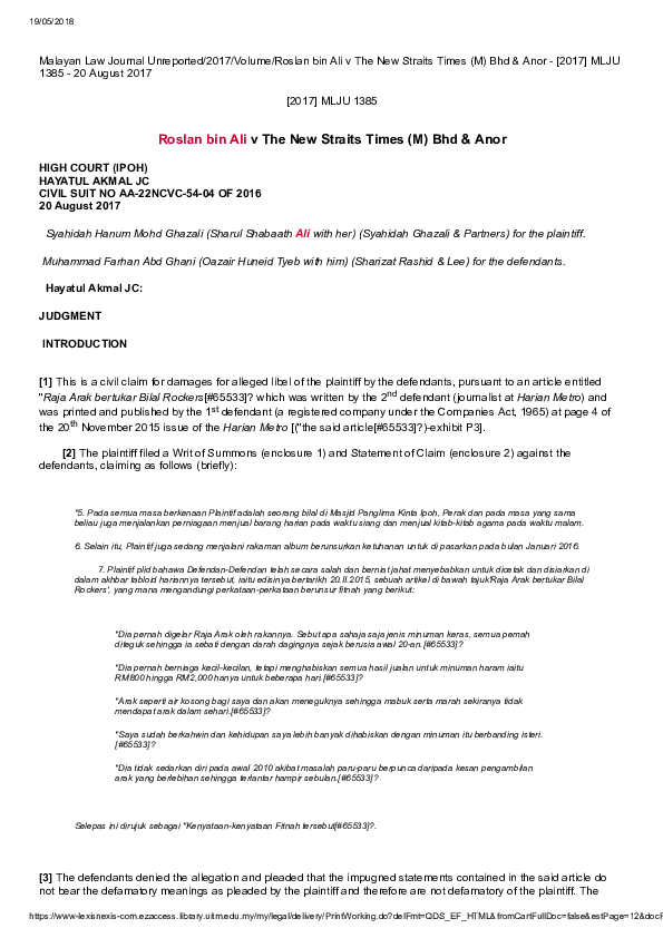 (PDF) Roslan Bin Ali