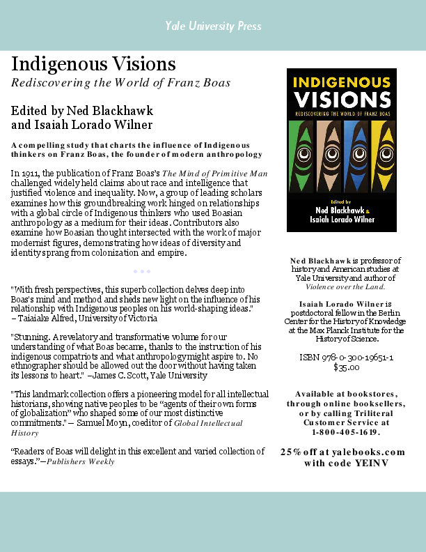 (PDF) Indigenous Visions: Rediscovering the World of Franz Boas