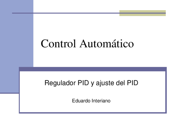 (PDF) Control Automático