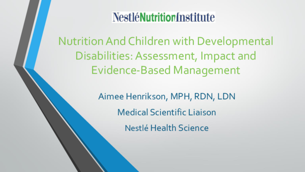 (PDF) Nutrition And Children with Developmental Disabilities ...