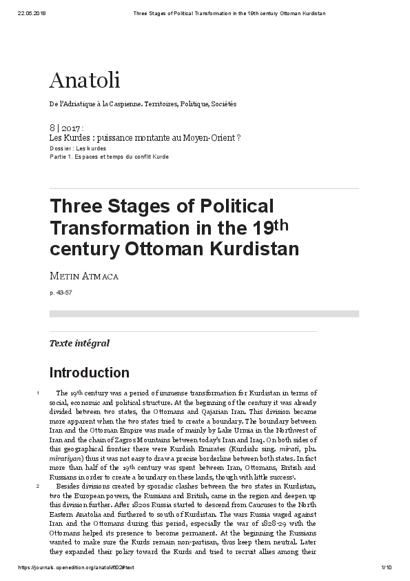 (PDF) Three Stages of Political Transformation in the 19th Century ...