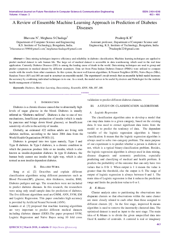 Pdf A Review Of Ensemble Machine Learning Approach In Prediction Of