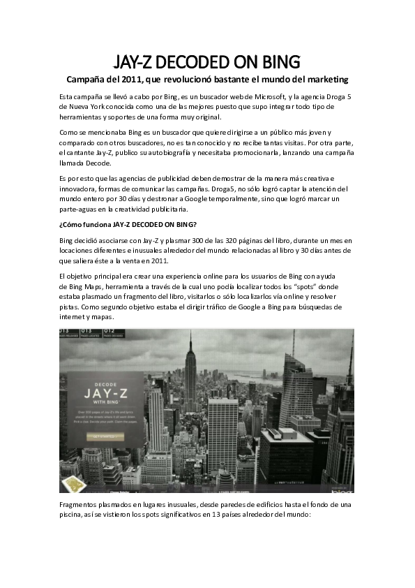 (DOC) JAY-Z DECODED ON BING
