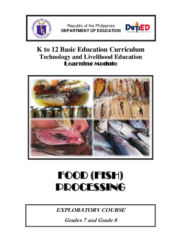 (PDF) K to 12 Basic Education Curriculum Technology and Livelihood Education