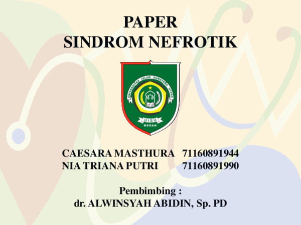 (PPT) Sindrom Nefrotik