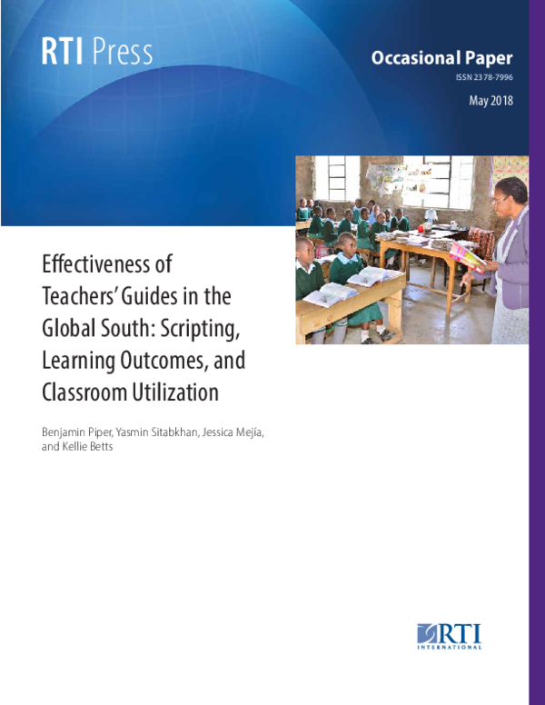 (PDF) Effectiveness of Teachers' Guides in the Global South: Scripting ...