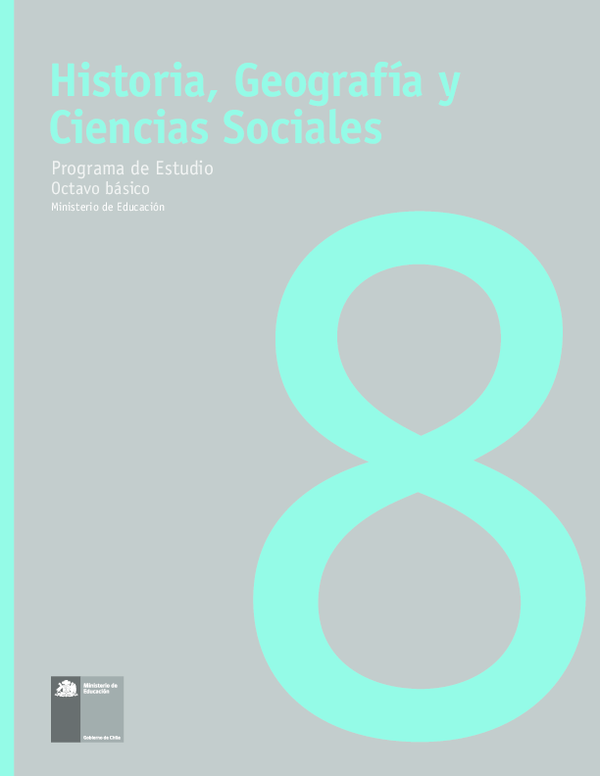 (PDF) Programa de Estudio Octavo básico