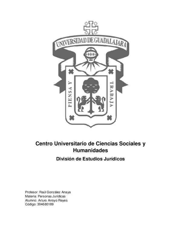 (DOC) Centro Universitario de Ciencias Sociales y Humanidades