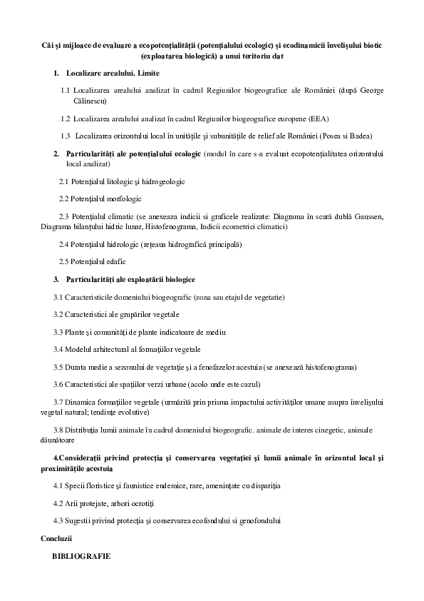 (PDF) Cuprins proiect