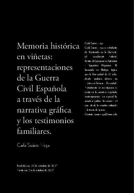 (PDF) Memoria histórica en viñetas: representaciones de la Guerra Civil ...