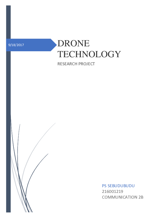 (DOC) DRONE TECHNOLOGY