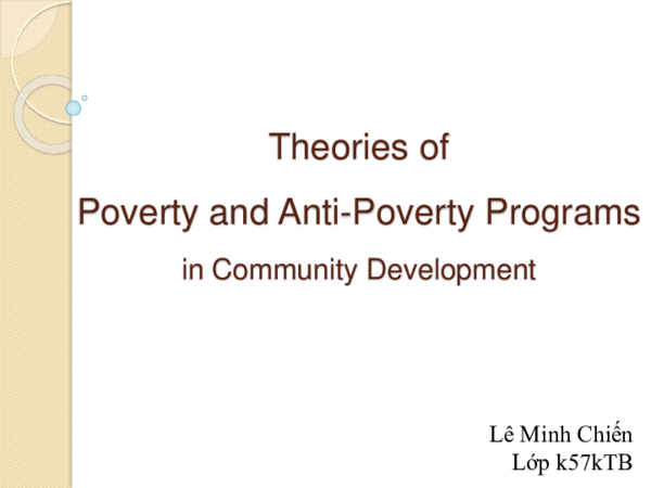 (PPT) Theories of Poverty and Anti-Poverty Programs in Community ...