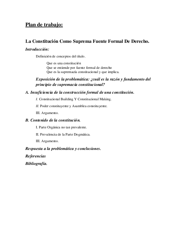 Hojas De Trabajo Sobre El Preámbulo De La Constitución SIMUCLARO