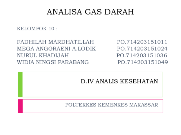 (PPT) ANALISA GAS DARAH