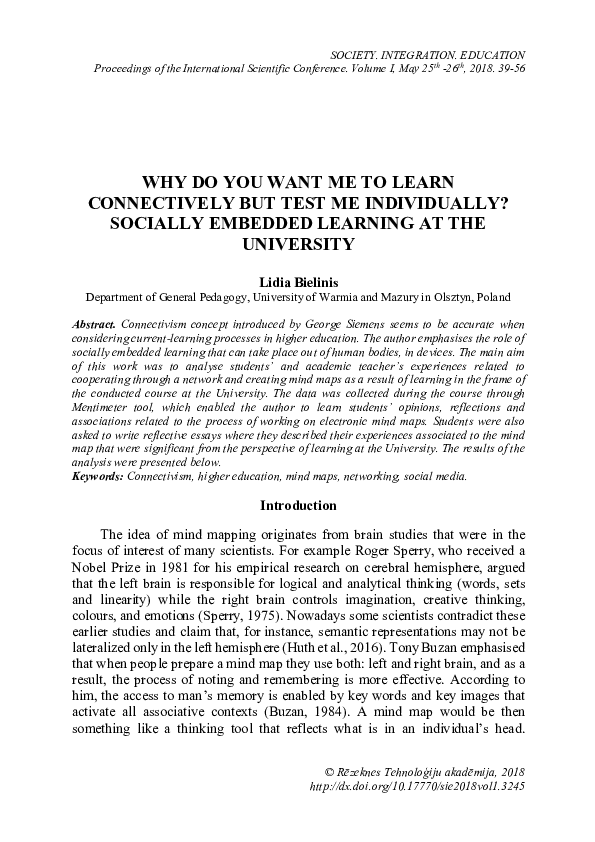 (PDF) WHY DO YOU WANT ME TO LEARN CONNECTIVELY BUT TEST ME INDIVIDUALLY ...