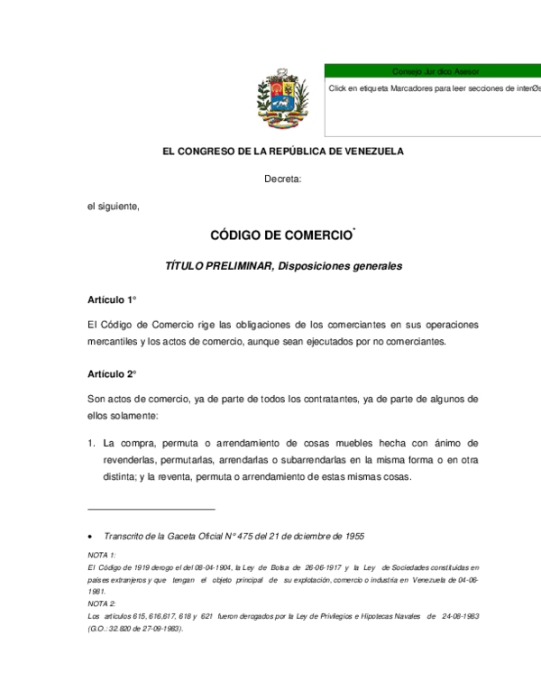 (PDF) CODIGO DE COMERCIO