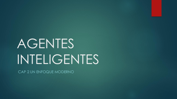 (PPT) AGENTES INTELIGENTES