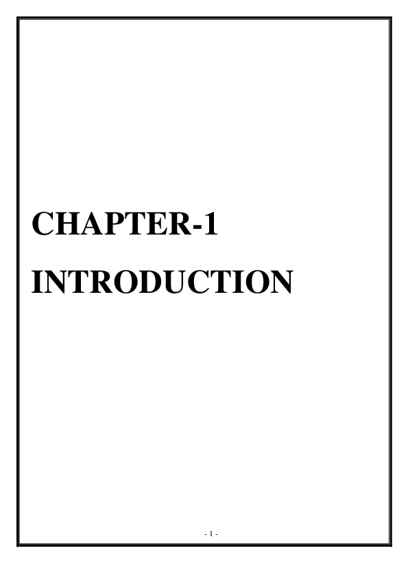 (DOC) CHAPTER-1 Introduction