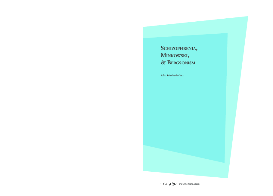 (PDF) Schizophrenia, Minkowski, & Bergsonism