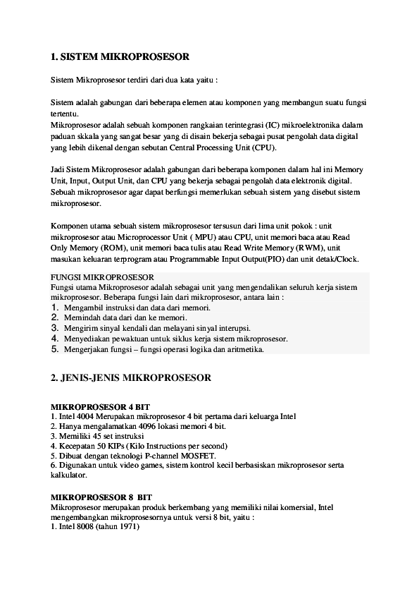 (DOC) SISTEM MIKROPROSESOR