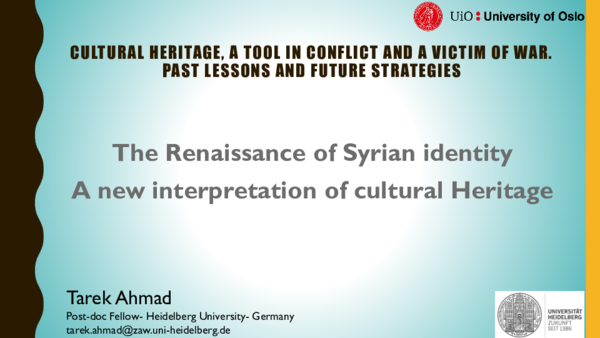 (PDF) The Renaissance of Syrian identity A new interpretation of ...