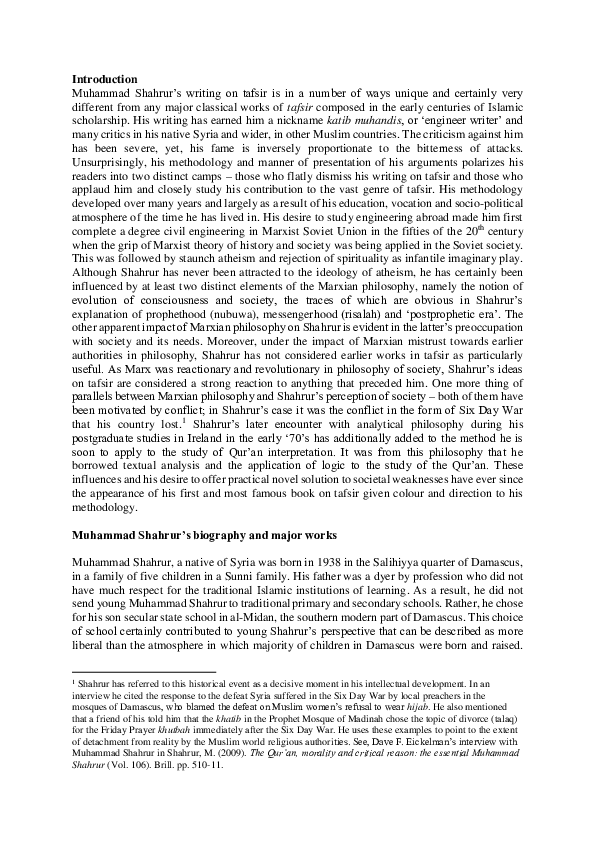 (DOC) Muhammad Shahrur