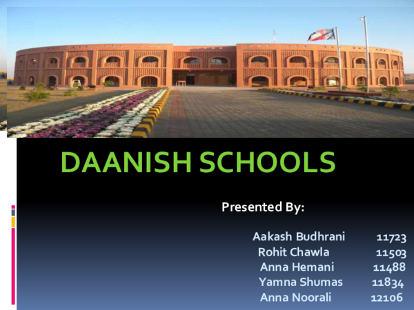 DAANISH SCHOOLS