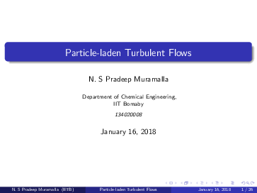 Particle-laden Turbulent Flows