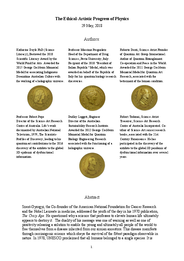 (PDF) The Ethical-Artistic Progress of Physics