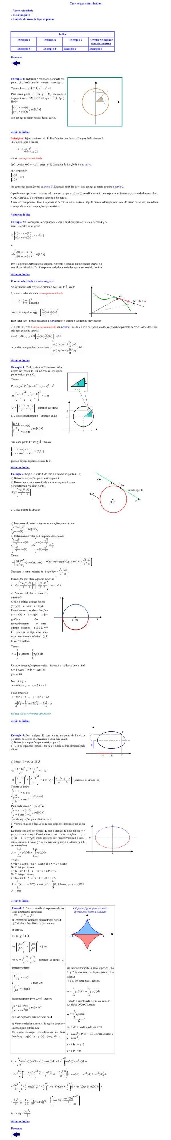 (PDF) Curvas parametrizadas