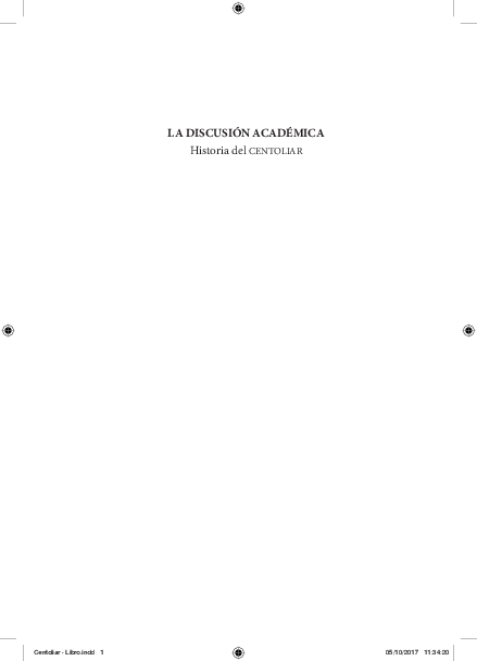 (PDF) La discusión académica