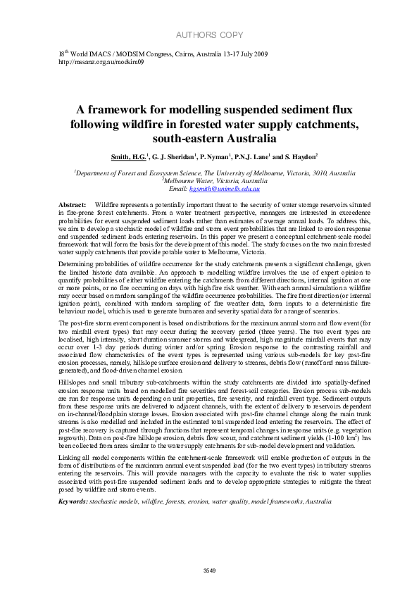 (PDF) A framework for modelling suspended sediment flux following wildfire.pdf