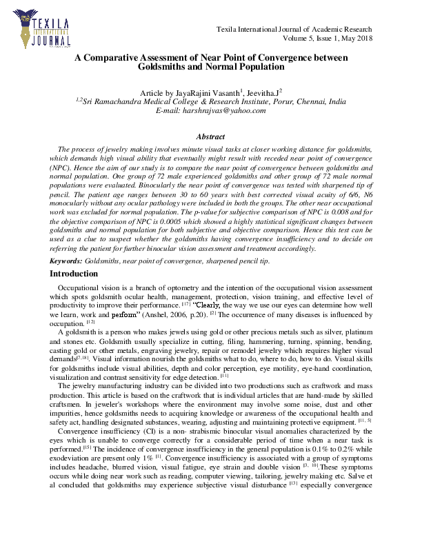 (DOC) A Comparative Assessment of Near Point of Convergence between ...