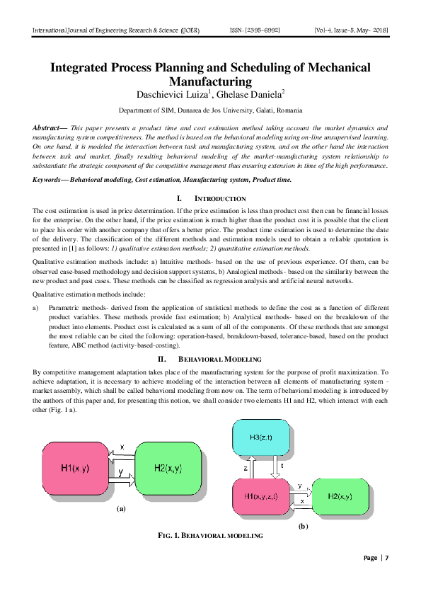 (PDF) Market-Driven Process Planning in Manufacturing