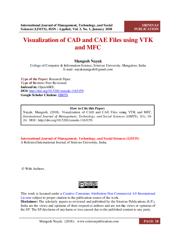 Pdf Visualization Of Cad And Cae Files Using Vtk And Mfc 