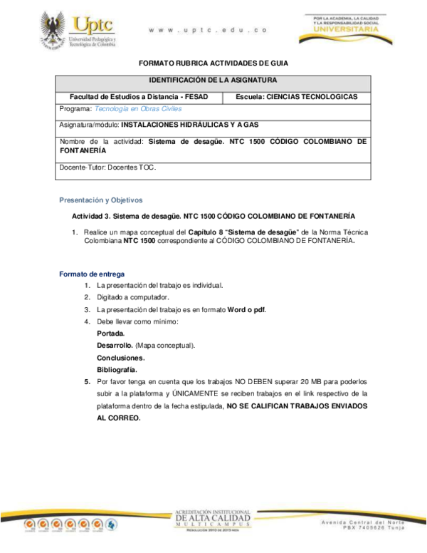 (PDF) FORMATO RUBRICA ACTIVIDADES DE GUIA IDENTIFICACIÓN DE LA ASIGNATURA