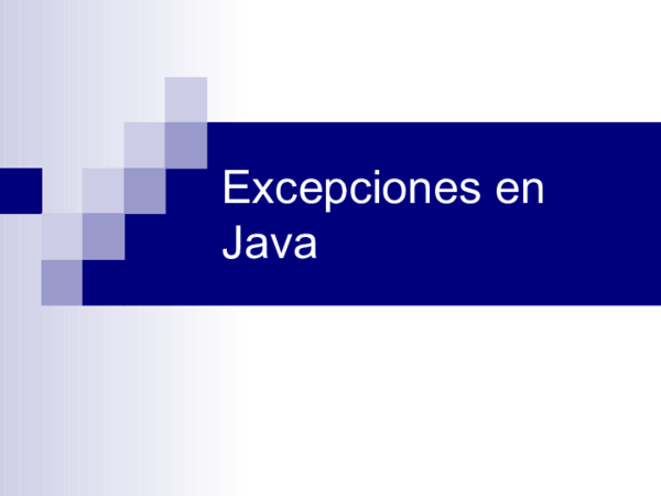 (PDF) Excepciones en Java | asd asd - Academia.edu